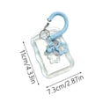 1PC Cute Star Photocard Holder Keychain - Transparent Student ID Card ...