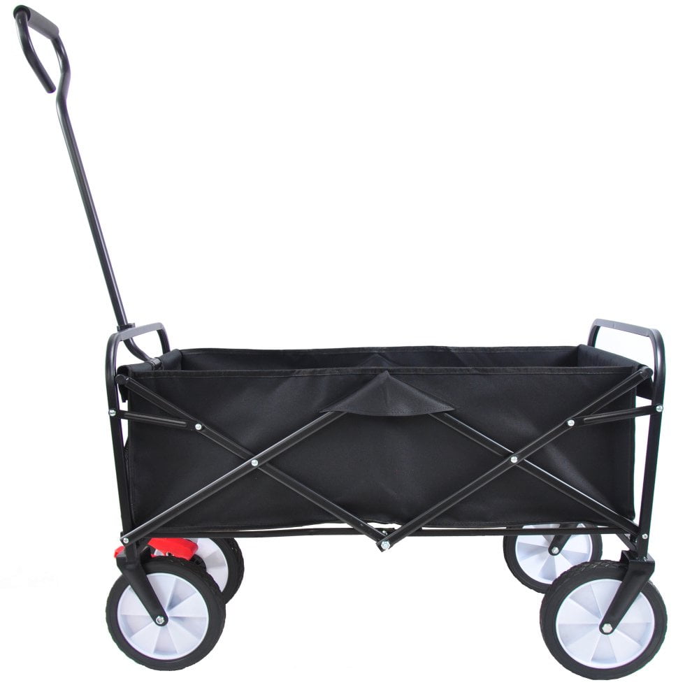 Gzxs Folding Wagon Cart 150lbs Capacity Metal Frame Utility Cart for ...
