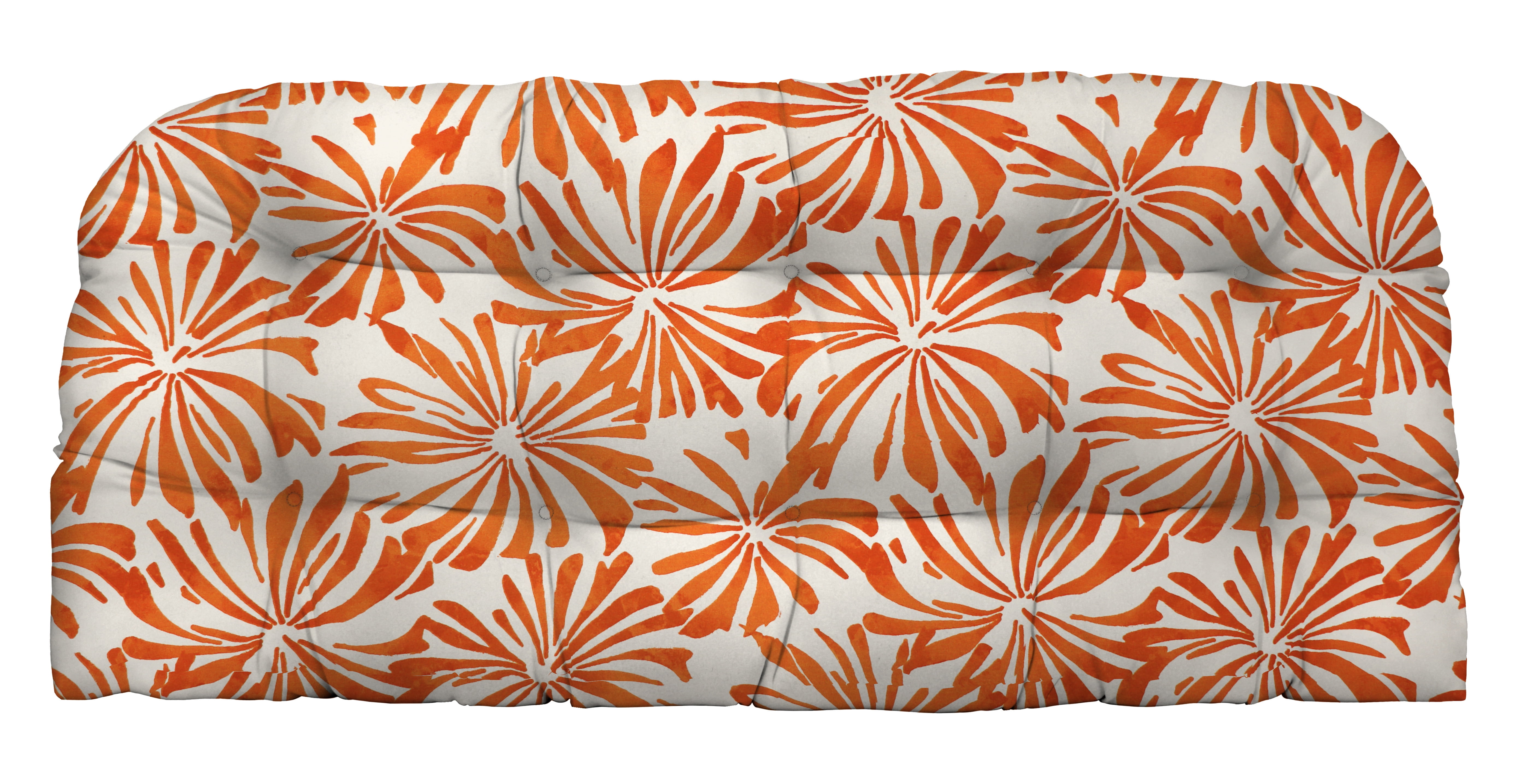 RSH Décor Indoor Outdoor Single Tufted Wicker Loveseat Cushion ...