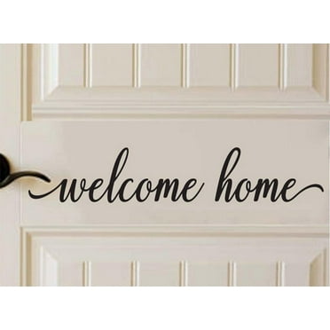 VWAQ Hello Front Door Decal Welcoming Home Decor Vinyl Sticker ...