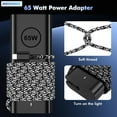 65W Laptop Charger USB C - Compatible with Dell Latitude 5420 5520 7420 ...
