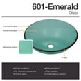 MR Direct 601 Emerald Vessel Sink Ensemble with an Antique Bronze ...