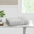 Mainstays Performance Solid Bath Towel, 30" x 54", Soft Silver ...