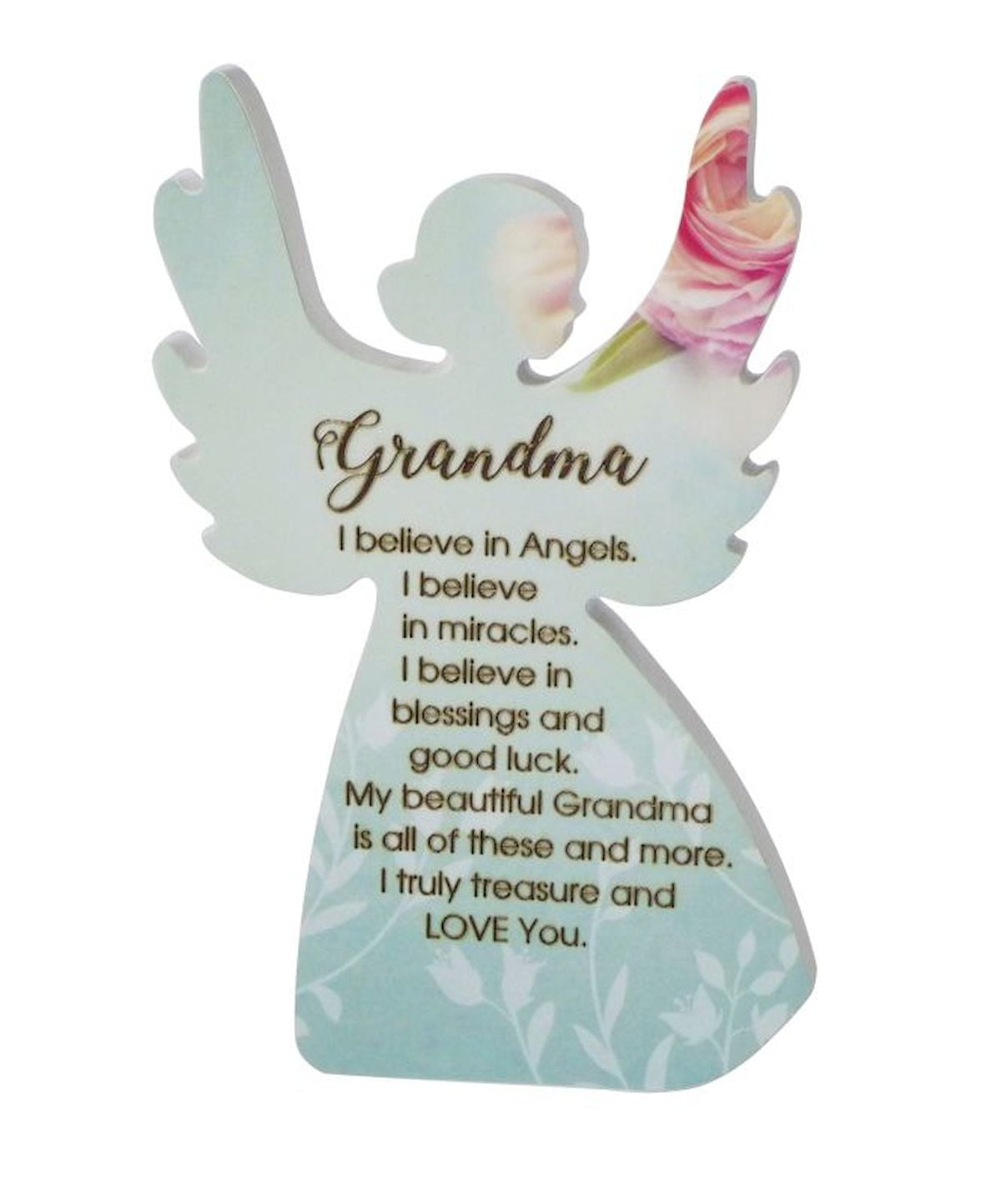Heavenly Rose Angel With Saying - Grandma Plaque - Walmart.com