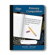 Primary Composition Book, 1/2" Ruled with Picture Story Space, Yellow ...