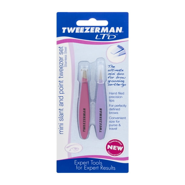 Tweezerman LTD Mini Slant & Point Tweezer Set 1 ea - Walmart.com