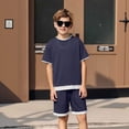Afdoent Boys Clothing Sets Kids Casual Outfit Soft Comfortable Short ...