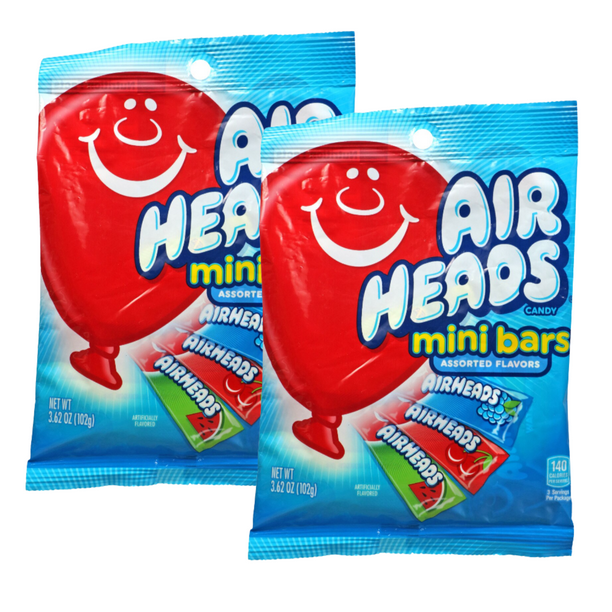 Airheads Candy Mini Bars Assorted Flavors Individually Wrapped Bars Non ...