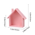 Dianli Home Decor Cute Little House Wall Shelf Solid Wood Floating ...