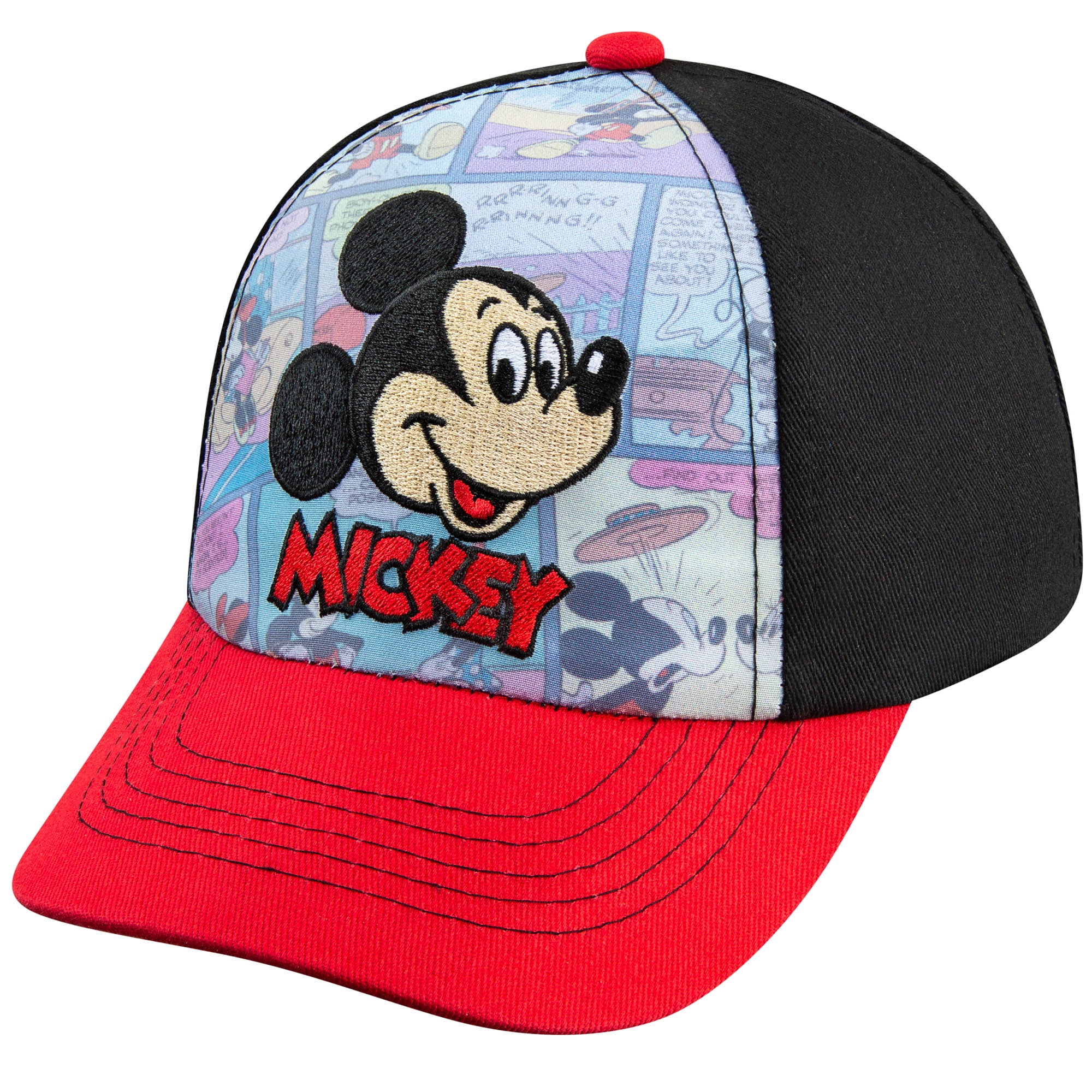 Disney Mickey Mouse Comics Boys Baseball Cap - Black and Red - Toddler ...
