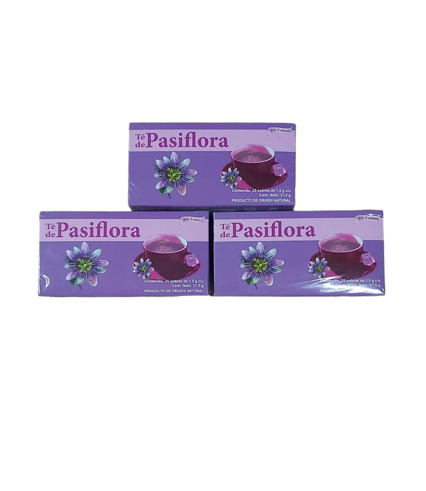 Te de Pasiflora Centro Botanico Azteca Caja con sobres de te pack de 3 ...