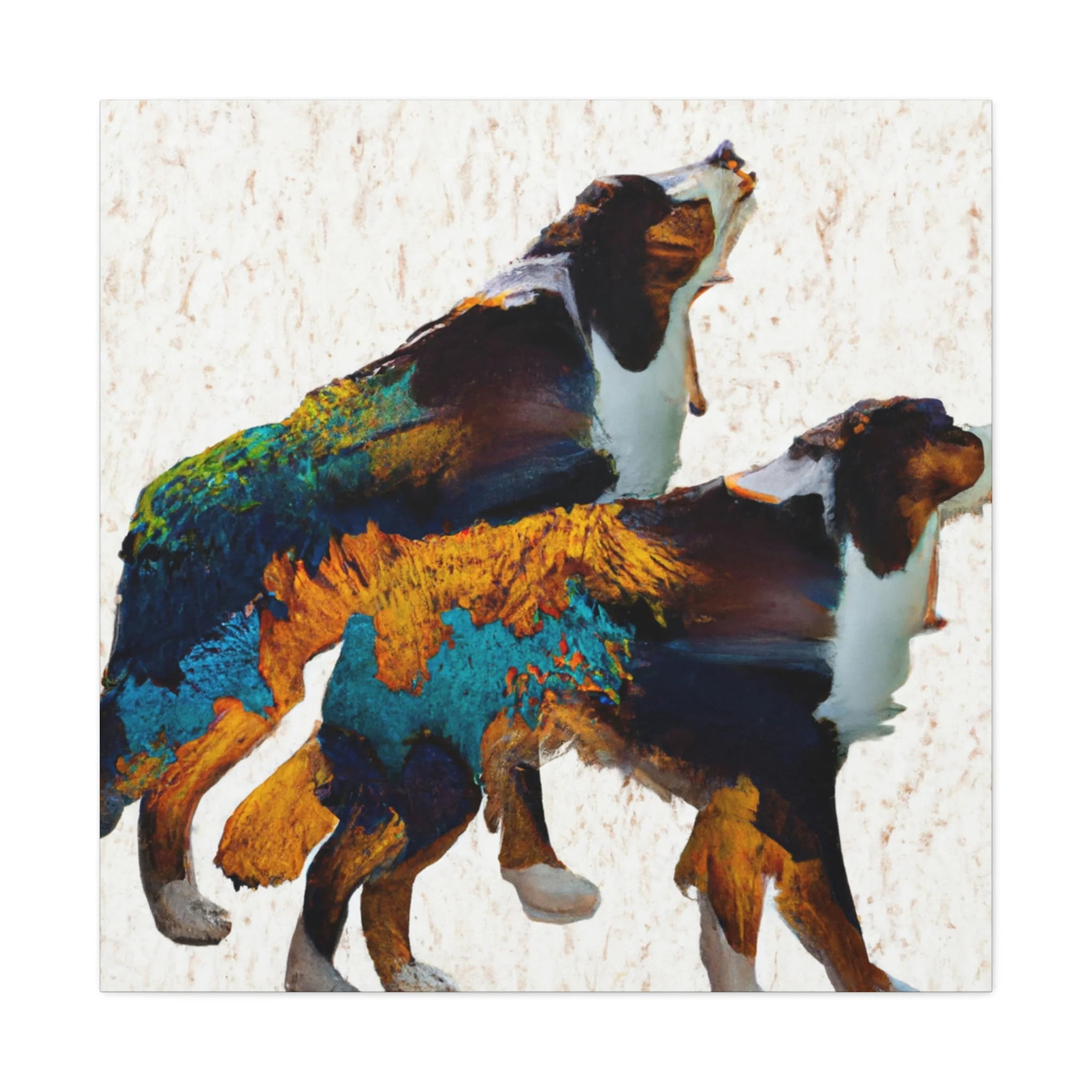 Aussie Shepherd Minimalism - Canvas - Walmart.com