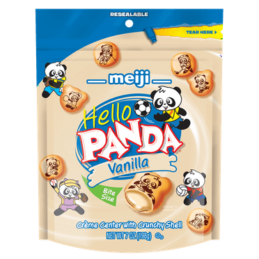 Meiji Hello Panda Vanilla Cookies, 10 Pack of 26g Bags, Made in USA ...