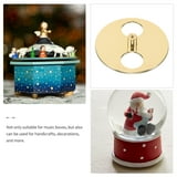 NICEXMAS 2pcs Music Box Winder Bases Winder Circular Disk Music Box ...