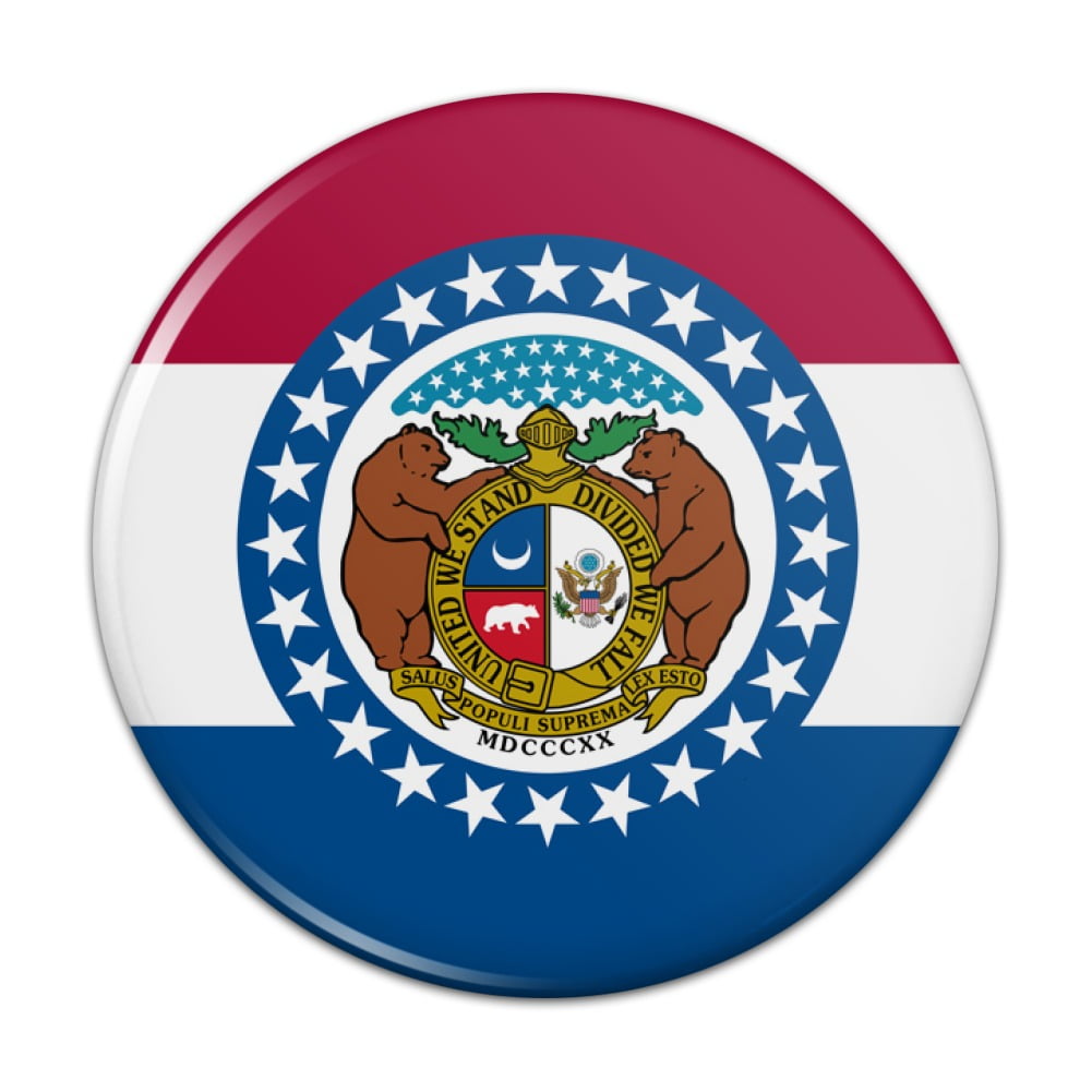 Missouri State Flag Pinback Button Pin - Walmart.com