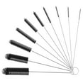 Emlimny Stainless Steel Straw Cleaner Brush Set, Small Flexible ...