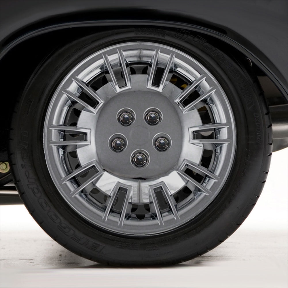 Set of Four 17" Chrome Hubcap Wheel Covers for 2005-2007 Chrysler 300 ...