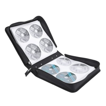 PU Leather 400 Pieces Disc CD DVD Storage Holder Carry Case Bag ...