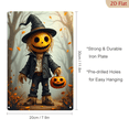 1pc Metal Wall Sign, 8x12 Inches, Creepy Scarecrow with Pumpkin ...