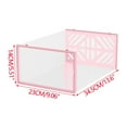 Double Layer Load Bearing Transparent Plastic Shoe Box Side Opening ...