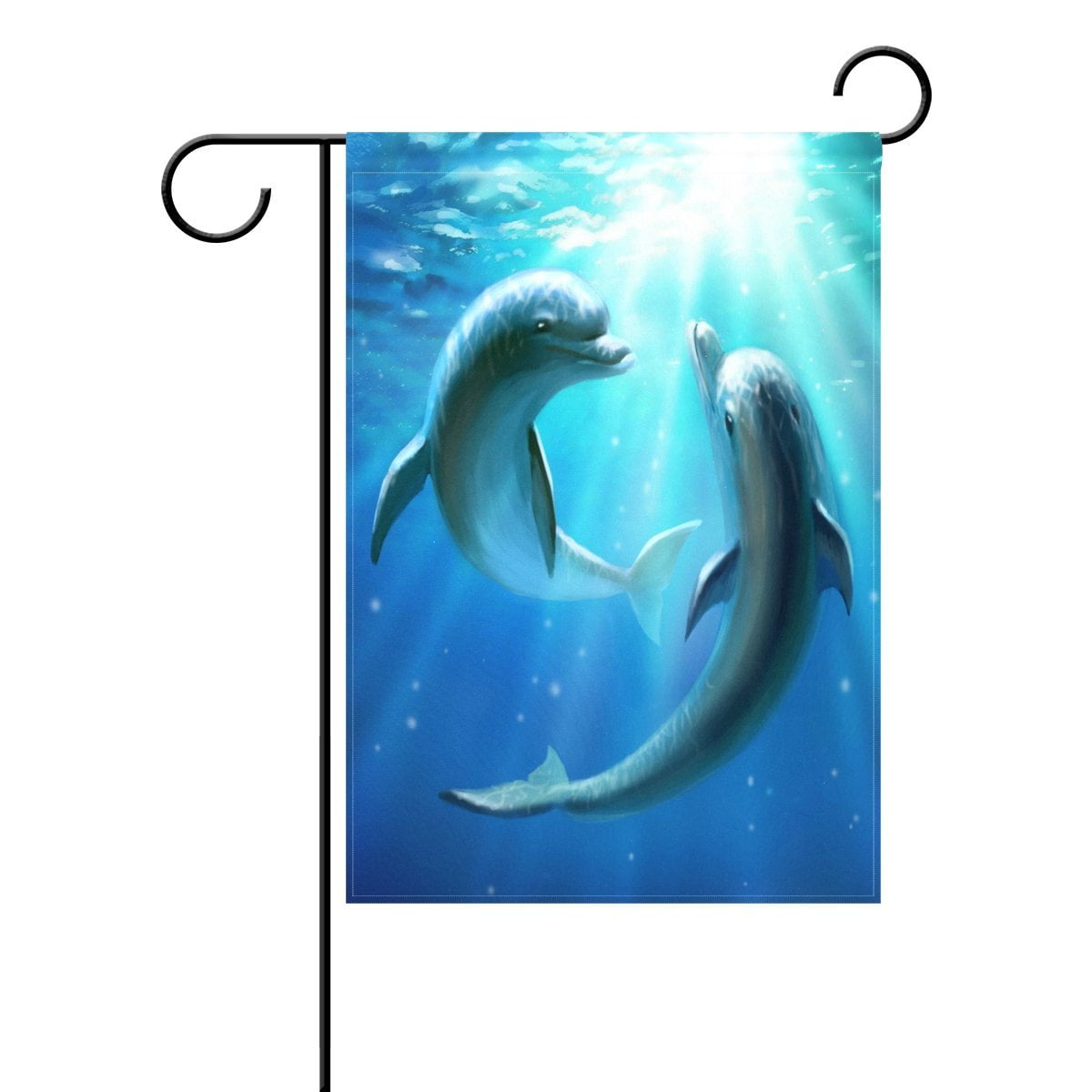POPCreation Ocean Sea Dolphin Garden Flag Summer Underworld Water ...