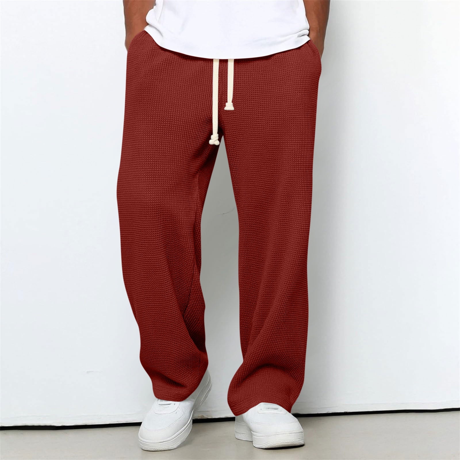 Click here for Kalauyu Mens Casual Sweat Pants Pleated Drawstring... prices