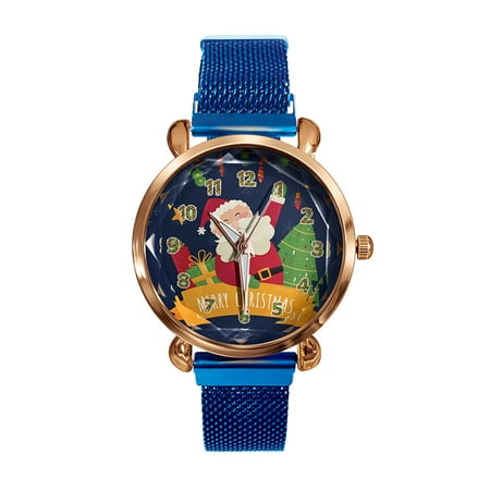 Lady Merry Christmas Quartz Watch Gift Santa Claus X-mas Tree Alloy ...