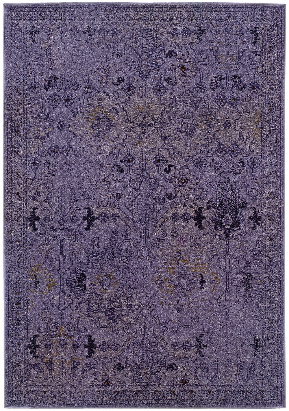 Sphinx Revival Area Rug Purple Washed Persian 1' 10" x 3' 3" Rectangle ...