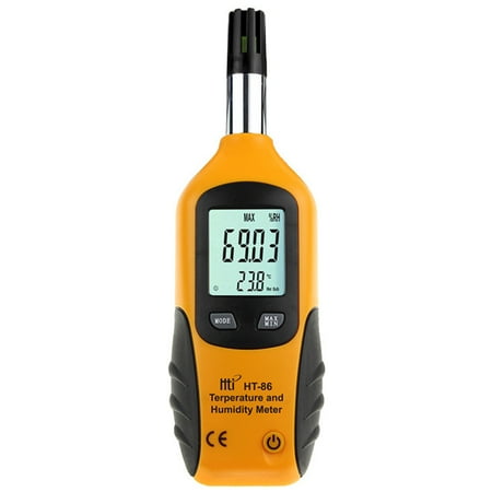 Digital Psychrometer, Mini Hygrometer Thermometer with Backlight LCD ...