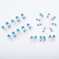Yoyauz 24 Pieces Of Colorful Pressed Nails, Complete Set Of Almond ...