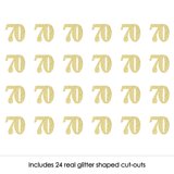 Big Dot of Happiness Gold Glitter 70 - No-Mess Real Gold Glitter Cut ...