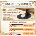 Max Smart Under-desk Clamp Mouse Pad with 360° Swivel - Walmart.com