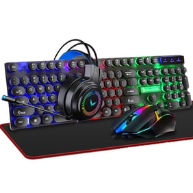 Ezsee Low Vision Keyboard Large White Print Black Keys - Walmart.com ...