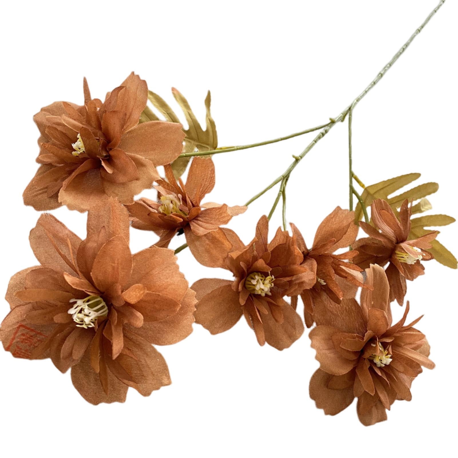 Waroomhouse Artificial Flower Realistic Decorative Fake Happy Flower ...