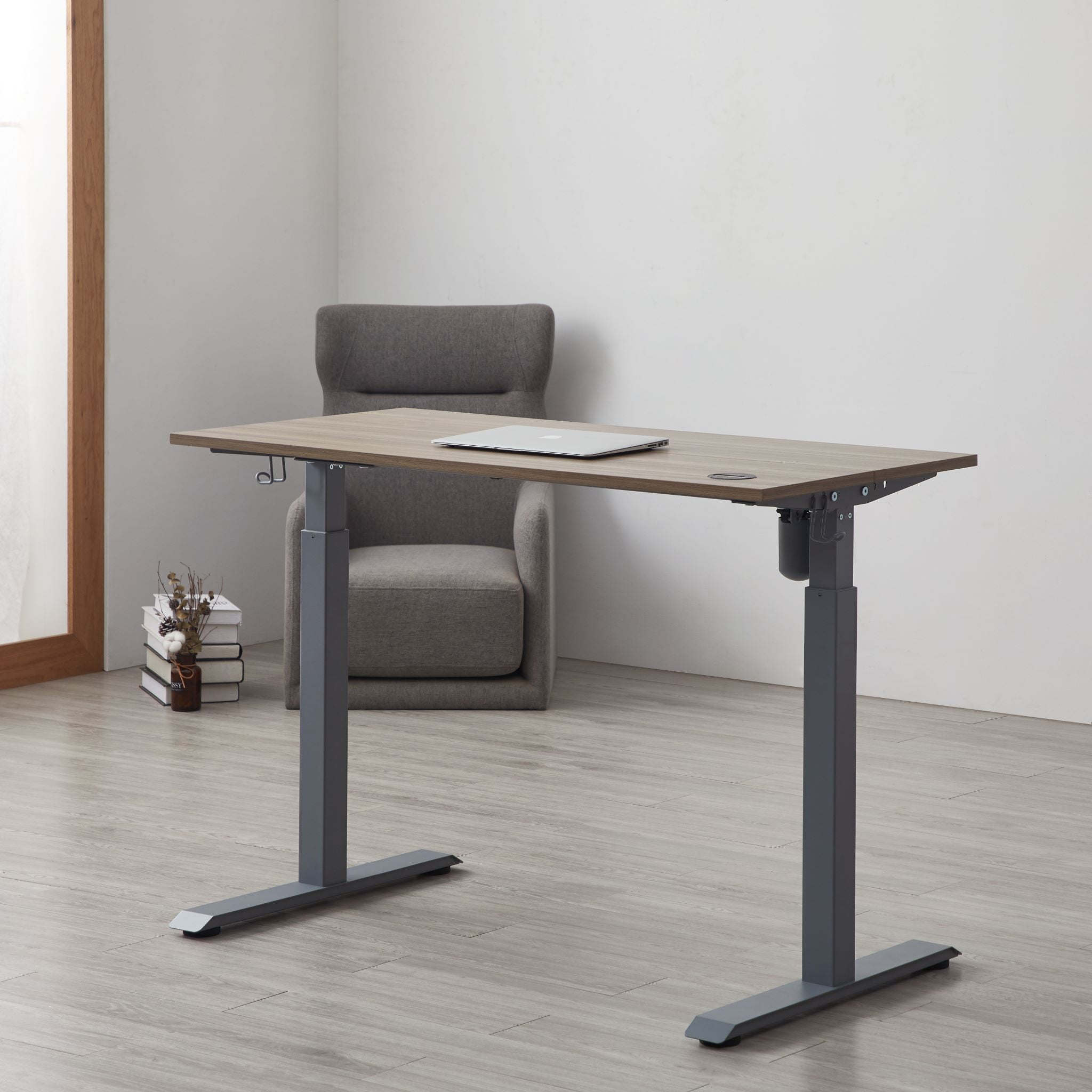 Buy KOWO Electric Height Adjustable Standing Desk 48 Home Office Wooden ...
