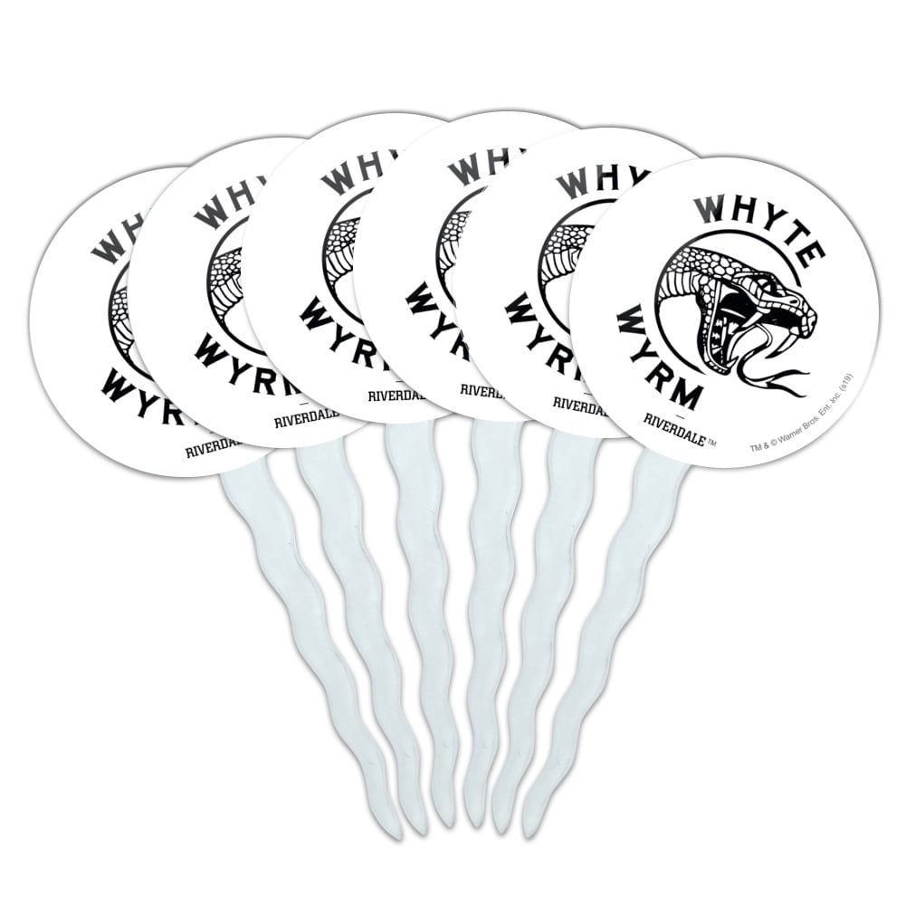 Riverdale The Whyte Wyrm Cupcake Picks Toppers Decoration Set of 6 ...