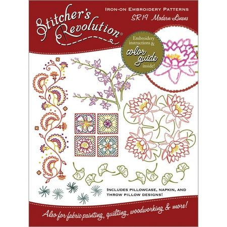 Stitcher's Revolution Iron-On Transfer Pattern for Embroidery, Modern ...