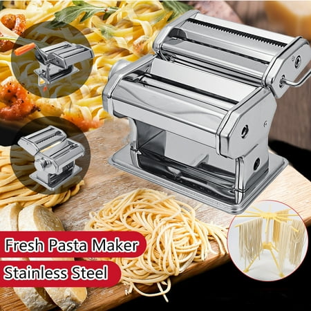 Hand Crank Stainless Steel Fresh Pasta Maker Roller Machine For ...