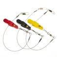Oasiva Fishing Line Clamps Fishing Clip With Wire Rope Plastic ...