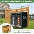 Lilypelle Air Conditioner Fence Trash Can Fence 38"W X 42"H Pool ...
