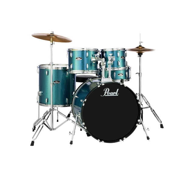 Pearl Roadshow Complete 5-Piece Drum Set w/ 20" Bass Drum, Hardware ...