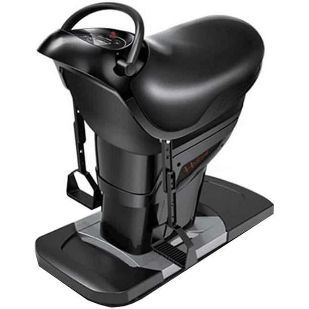INTBUYING Electric Horse Riding Machine Black Indoor Abdominal Exercise ...