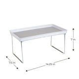 Mainstays Laundry Helper Shelf Organizer, 3-Tier White Metal Frame ...