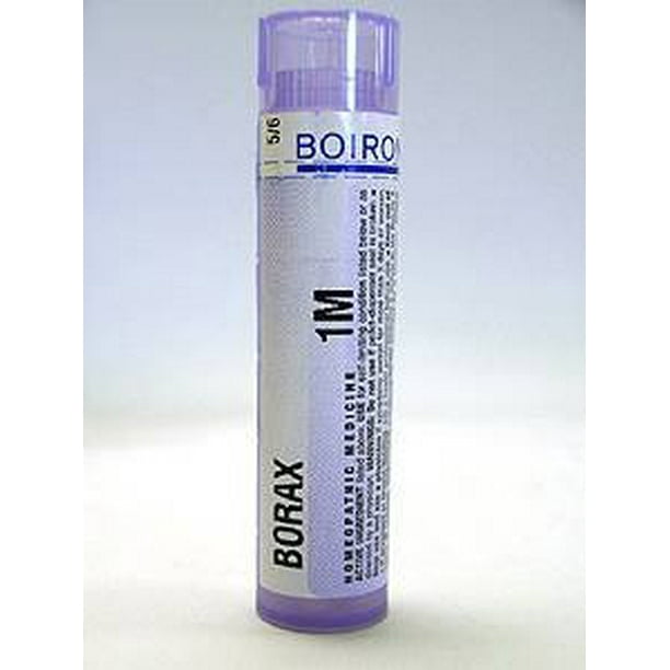 Boiron Borax 1M, Homeopathic Medicines for Canker Sores, 80 Pellets ...