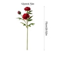 Artificial Peony Flowers 6 Colors Faux Silk Stems Buds Wedding Home ...