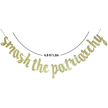 Smash The Patriarchy Banner Bunting Sign for Feminist Girl Power Party ...
