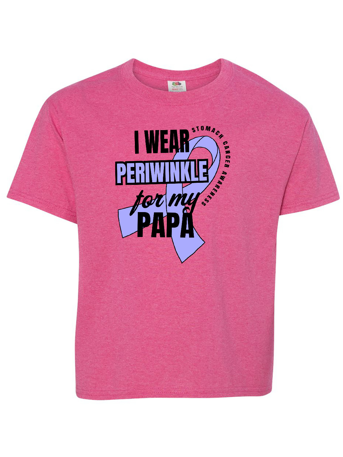 Inktastic I Wear Periwinkle For My Papa Stomach Cancer Awareness Youth T-Shirt - Walmart.com