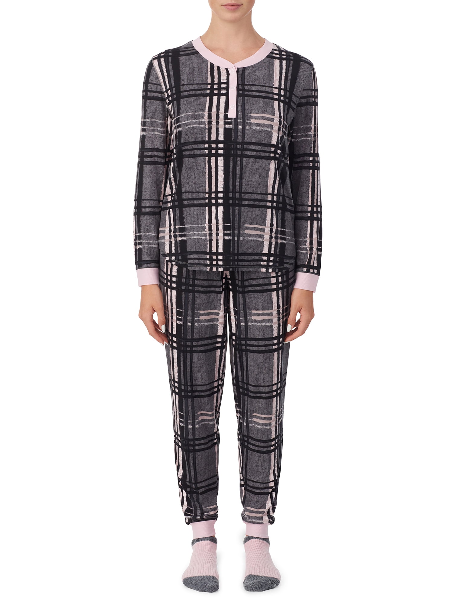 Secret Treasures Women's and Women's Plus 3-piece Pajama Set with Socks ...