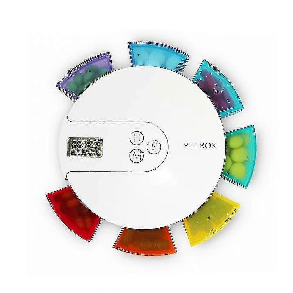 7 Days Automatic Pill Dispenser With Alarms Electronic Medication ...