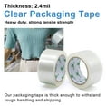 BOMEI PACK - 8 Rolls Packaging Tape with Dispenser, 2.4mil, 1.88inch x ...